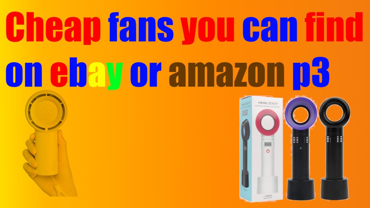 Cheap fans you can find on ebay or amazon p3 - YouTube