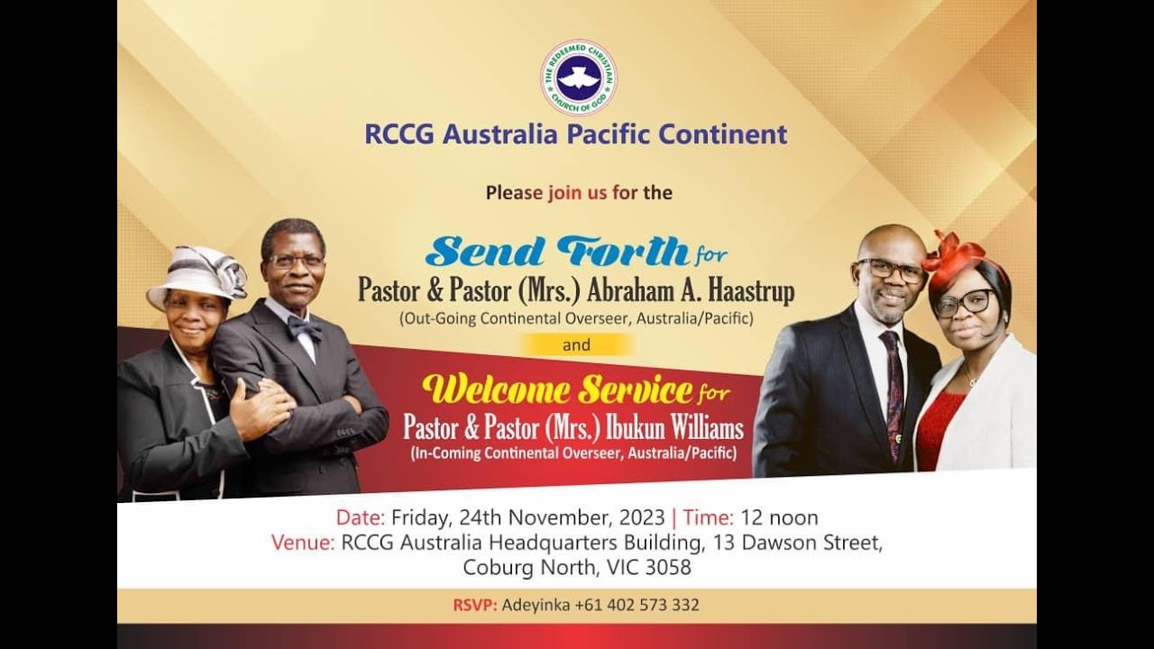 Send Forth & Welcome Service - YouTube