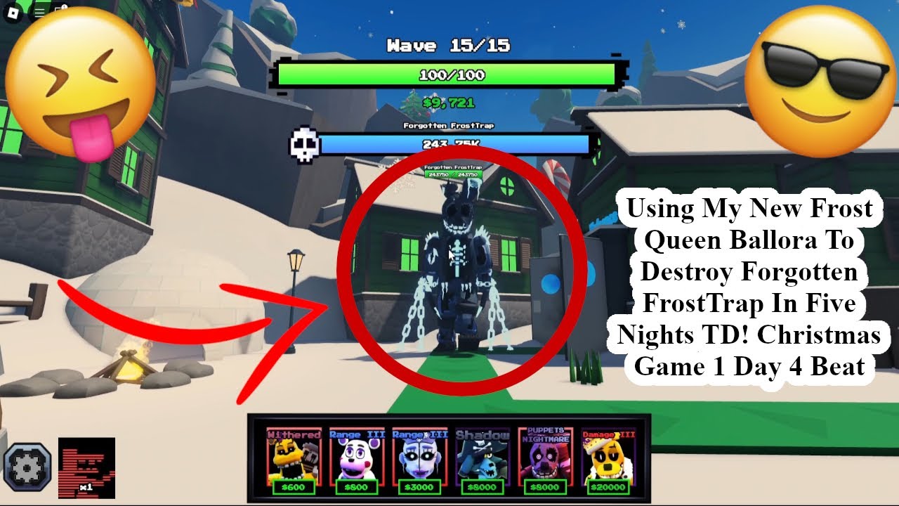 Unlocking Frost Queen Ballora And Showcasing Her In Five Nights TD ...