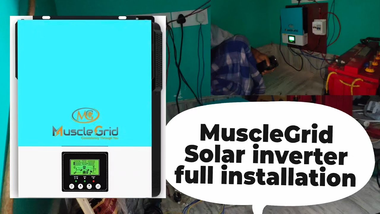 MuscleGrid Solar inverter hybrid 3KW Transformer Less Off-grid Solar ...