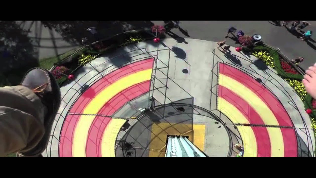 Silverwood's Panic Plunge Drop Tower - On Ride - YouTube