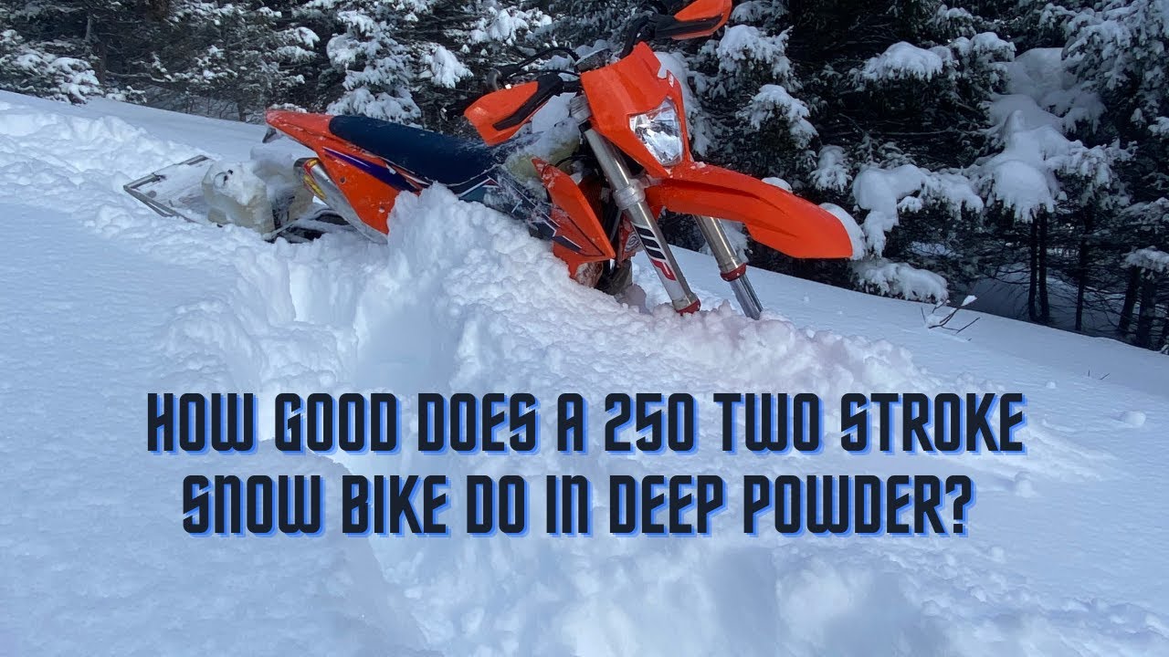 Does a 250 Two Stroke Have Enough Power for a Snow Bike Kit? - YouTube