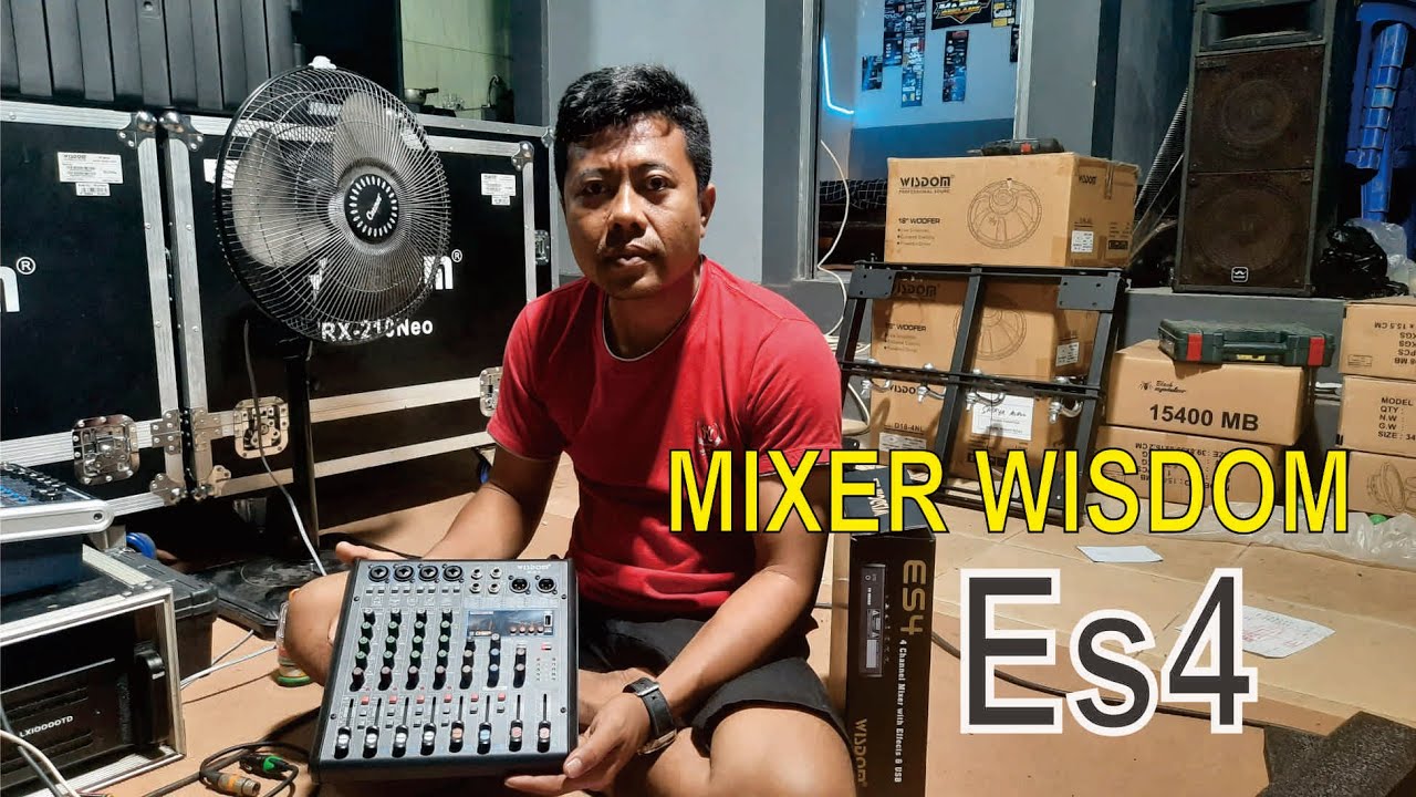 REVIEW MIXER ES 4 WISDOM | Mixer 4 Channel yang Sudah Dilengkapi Bluetooth & USB | Harga ...