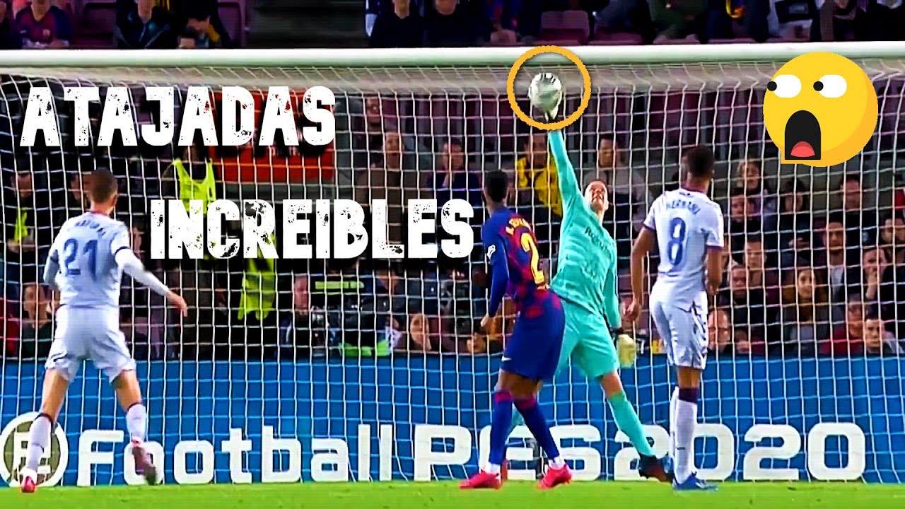 BUENAS ATAJADAS DE PORTEROS EN EL FÚTBOL #2 - YouTube