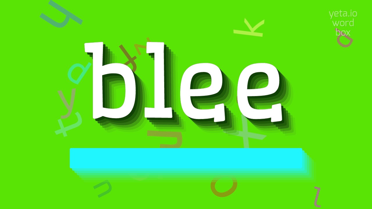 How to say "blee"! (High Quality Voices) - YouTube