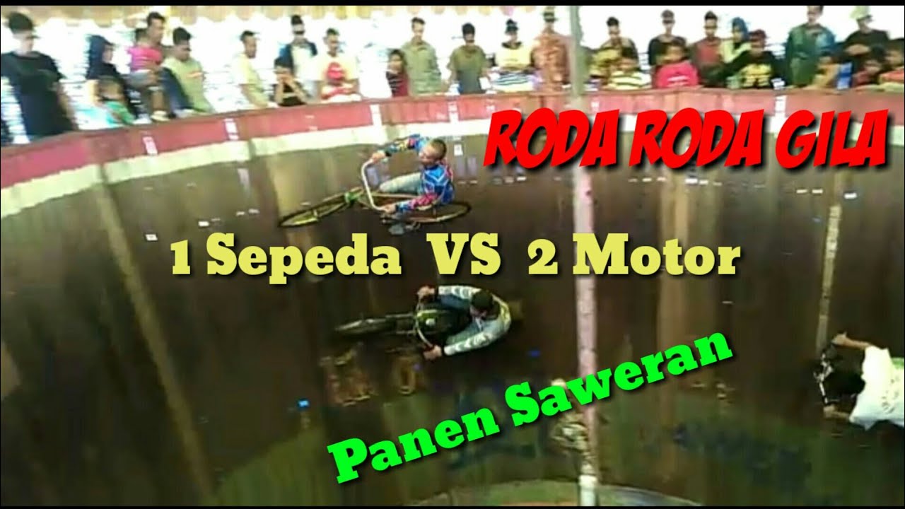 Aksi Roda roda gila / tong stan ( crazy wheels ) panen saweran - YouTube