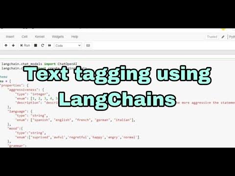 Text tagging using LangChains and LLMs - YouTube