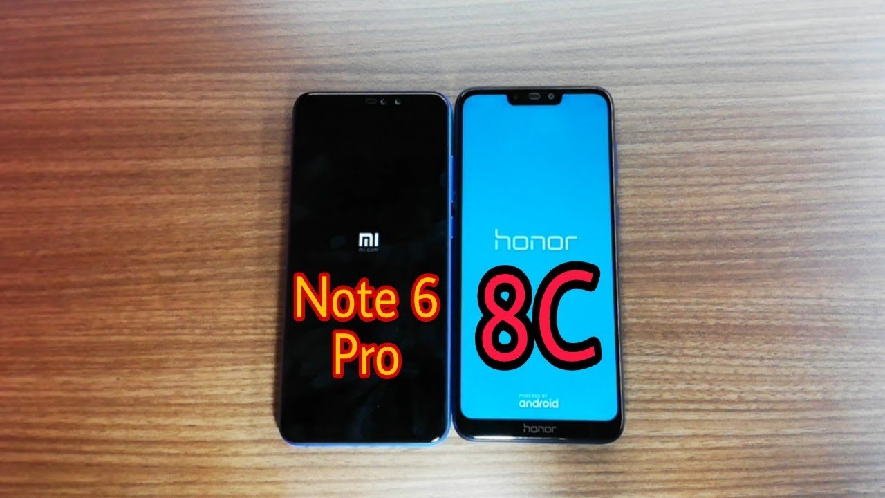 Honor 8C vs Redmi Note 6 Pro Speed Test Comparison - YouTube