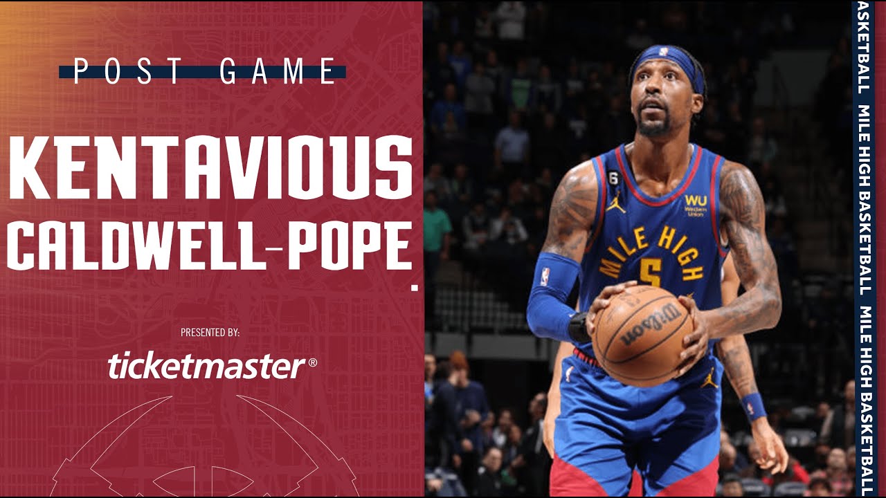 Nuggets Postgame Media: Kentavious Caldwell-Pope | DEN vs. MIN - YouTube