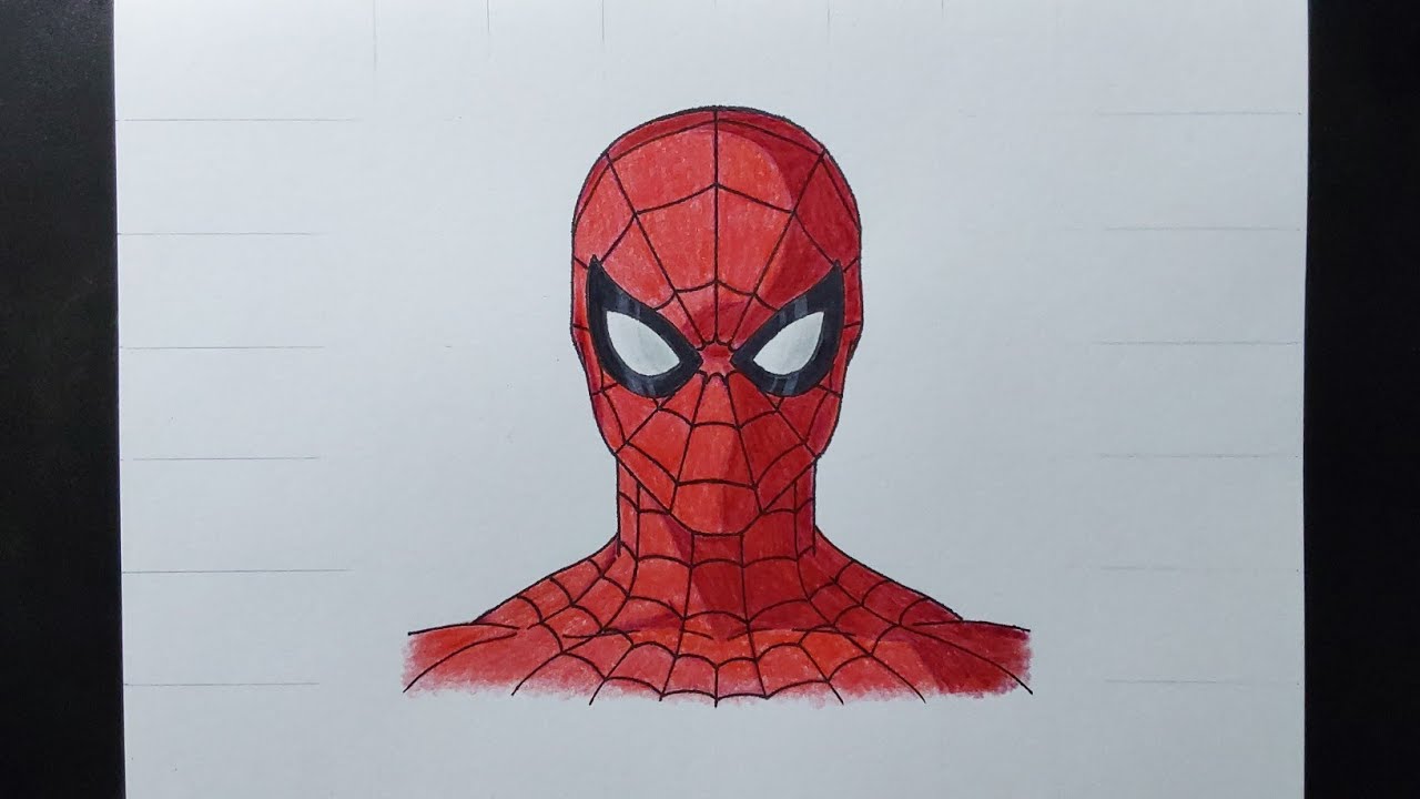 How to draw Spider Man step by step - YouTube