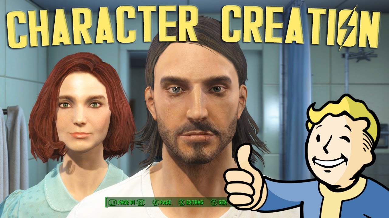 Fallout 4 Character Creation Male Timelapse 720p - YouTube