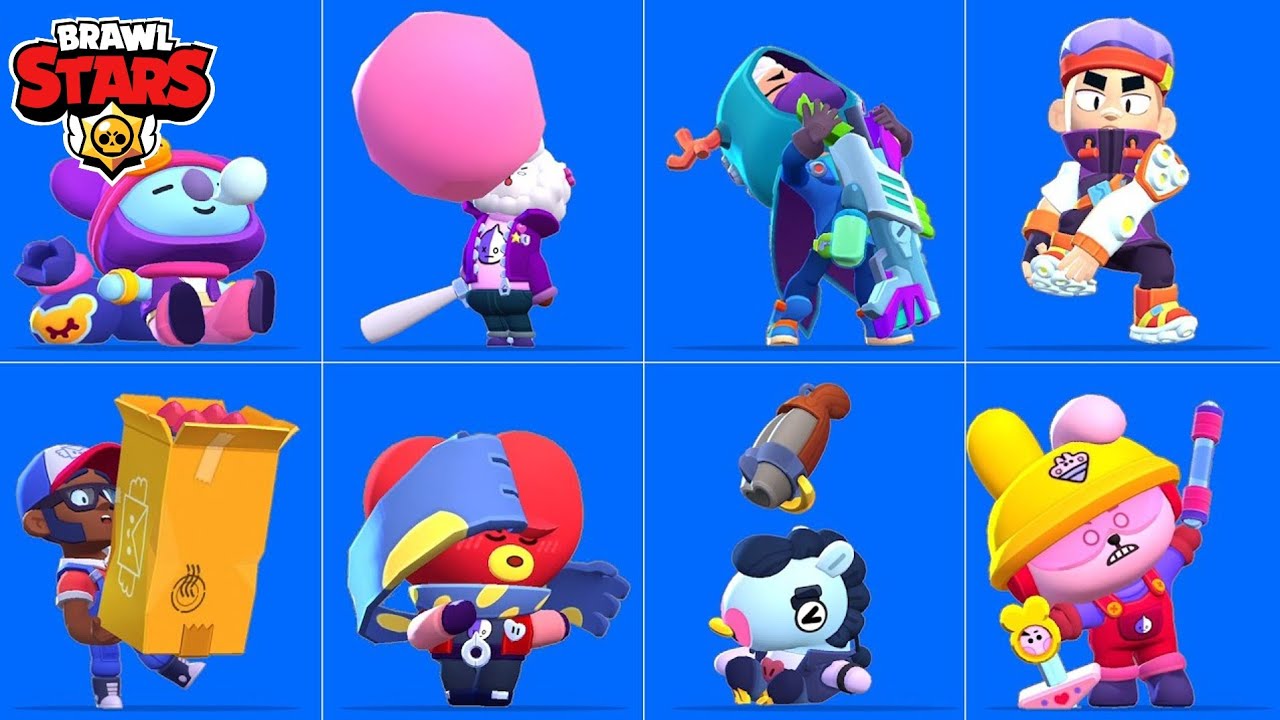 WINNING AND LOSING ANIMATION NEW BRAWLER & SKINS - YouTube