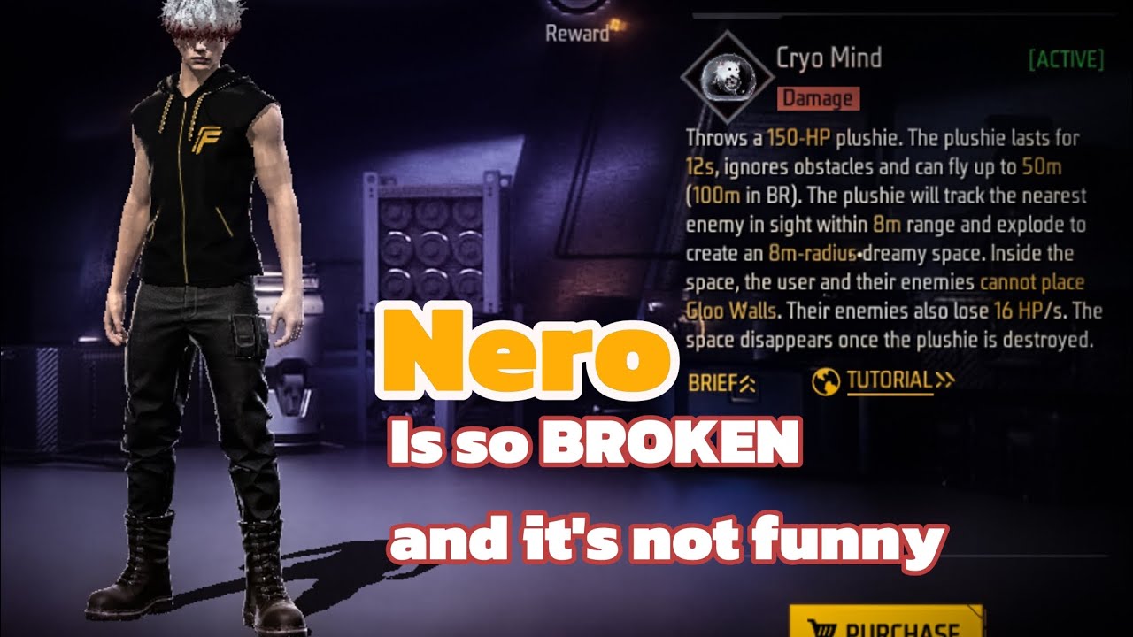 The new Nero character is broken 💔😒| FreeFire - YouTube