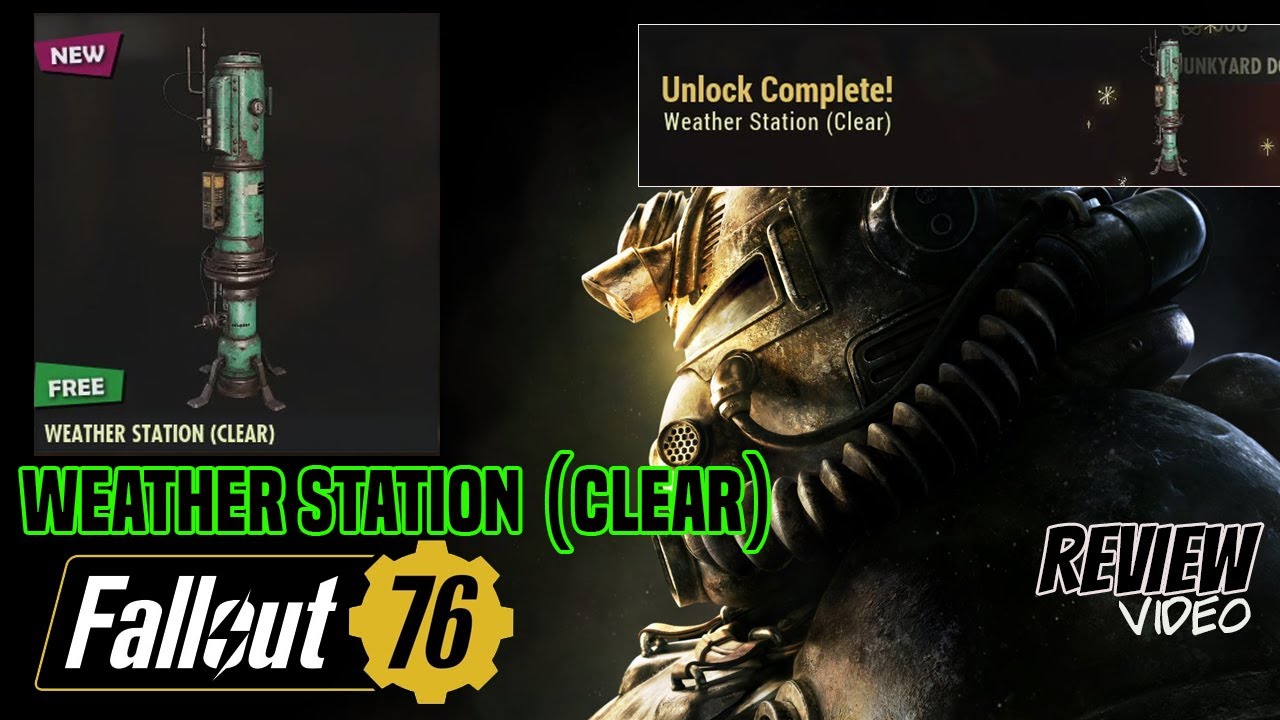 Fallout 76 - Weather Station (Clear) [Free] - YouTube