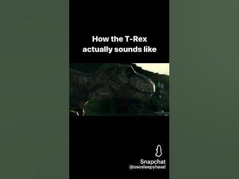 How T-Rex Actually Sounds like - YouTube