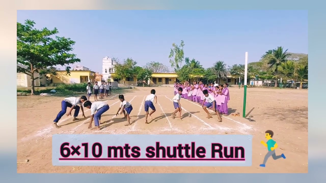 6×10 mts SHUTTLE RUN in BATTERY TEST - YouTube