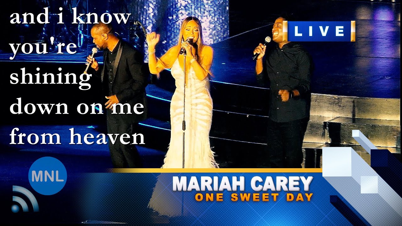 [LYRICS] ONE SWEET DAY (Mariah Carey) Momentum Live MNL [8K] - YouTube