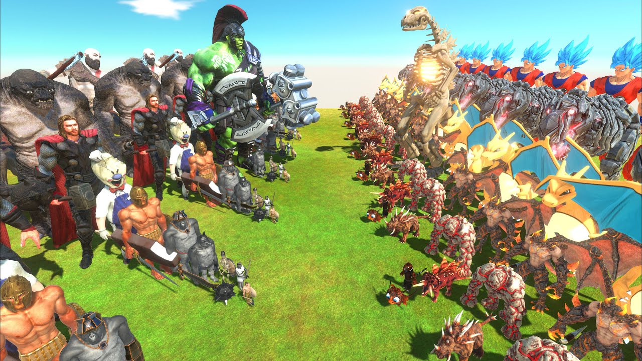 BURNING STRIKE: FIRE TEAM vs MELLE WEAPON TEAM - Animal Revolt Battle ...
