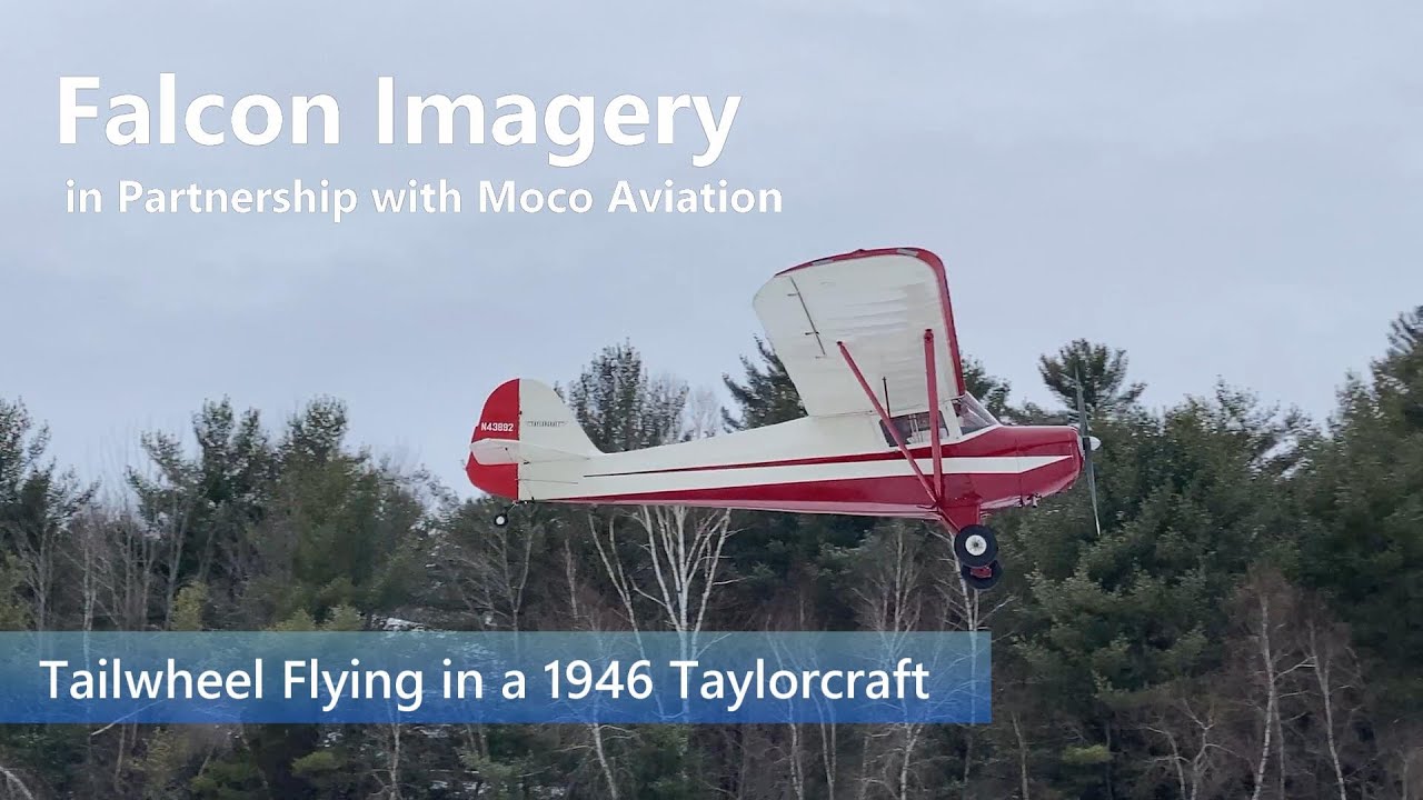 Tailwheel Flying in a 1946 Taylorcraft BC12-D - YouTube