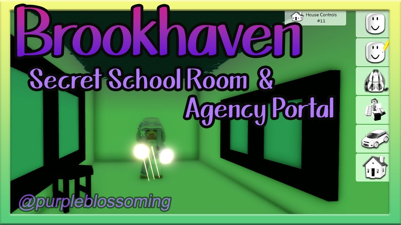 ROBLOX Brookhaven Agency Portal and Secret School Room - YouTube