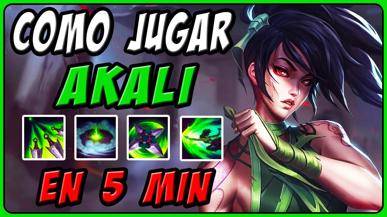 ⚔️ ¡GUÍA de AKALI! (s15) Cómo Jugar AKALI MID en 5 MINUTOS [Combos ...