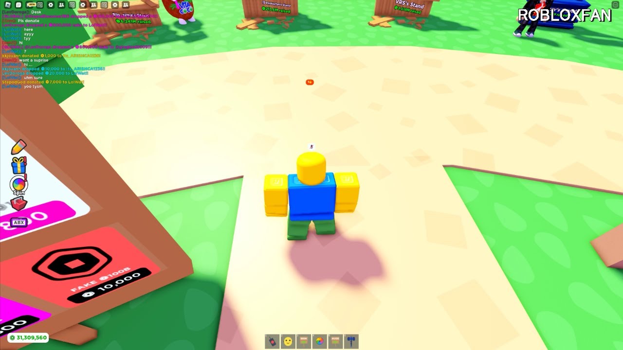 Roblox PLS Donate But Infinite Robux Donating 100000 Robux - YouTube