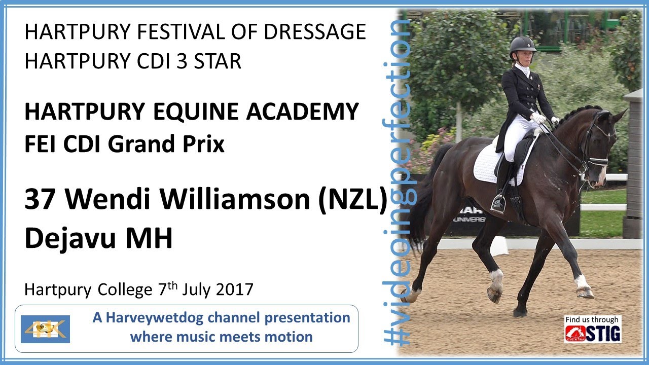 HARTPURY FESTIVAL OF DRESSAGE: Wendi Williamson CDI GP - YouTube