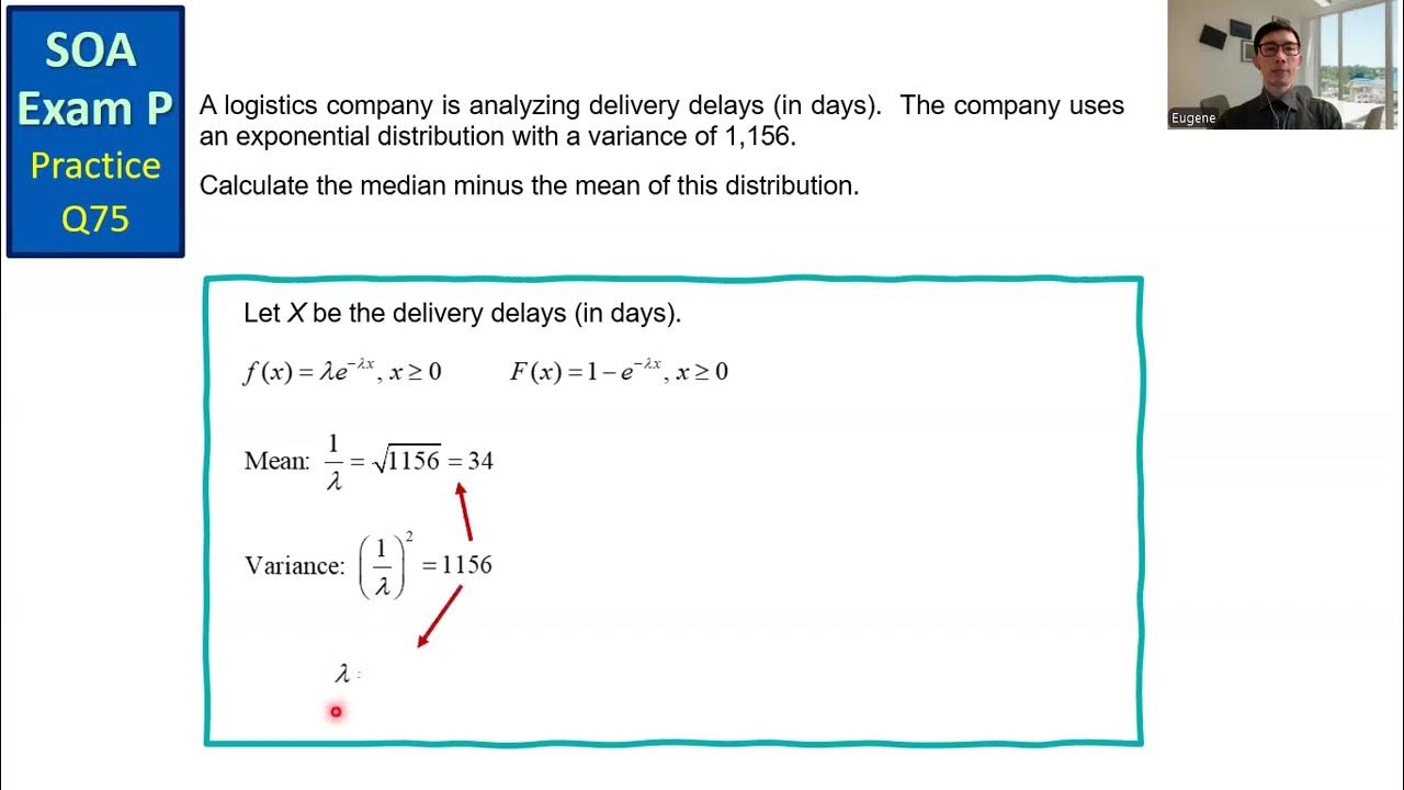 SOA Exam P Practice Q75 - YouTube