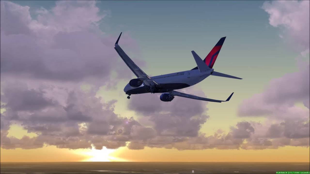 [FSX] LET`S PLAY Flight Simulator X Delta airlines landing at Airport ...
