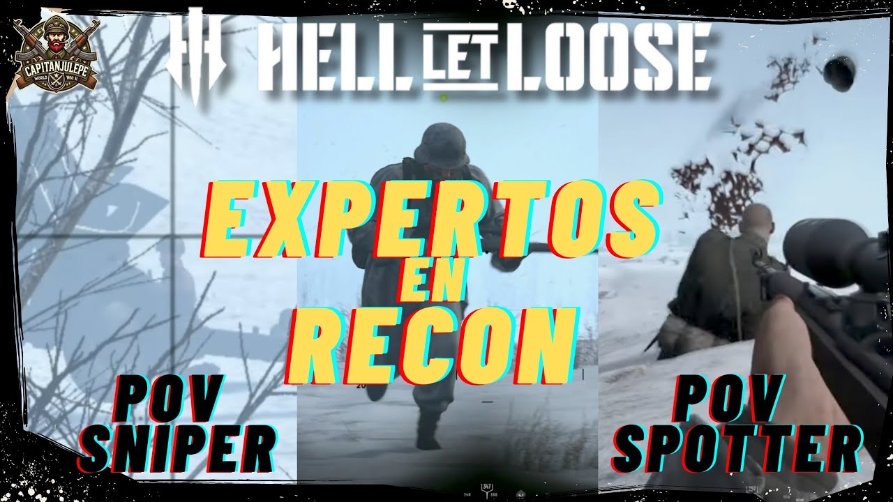 Gameplay expertos recon en Hell let loose POV de Sniper y Spotter, momentos épicos ft@D0GGYD0GPC ...