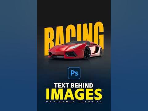 How to Put Text Behind Images in Photoshop - YouTube