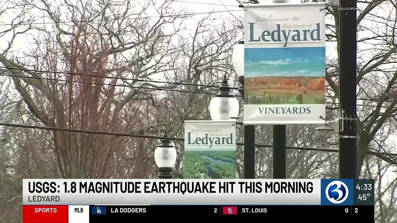 Small earthquake recorded near Ledyard - YouTube