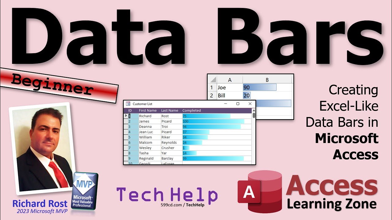 Creating Excel Like Data Bars In Microsoft Access Using Conditional Formatting Youtube