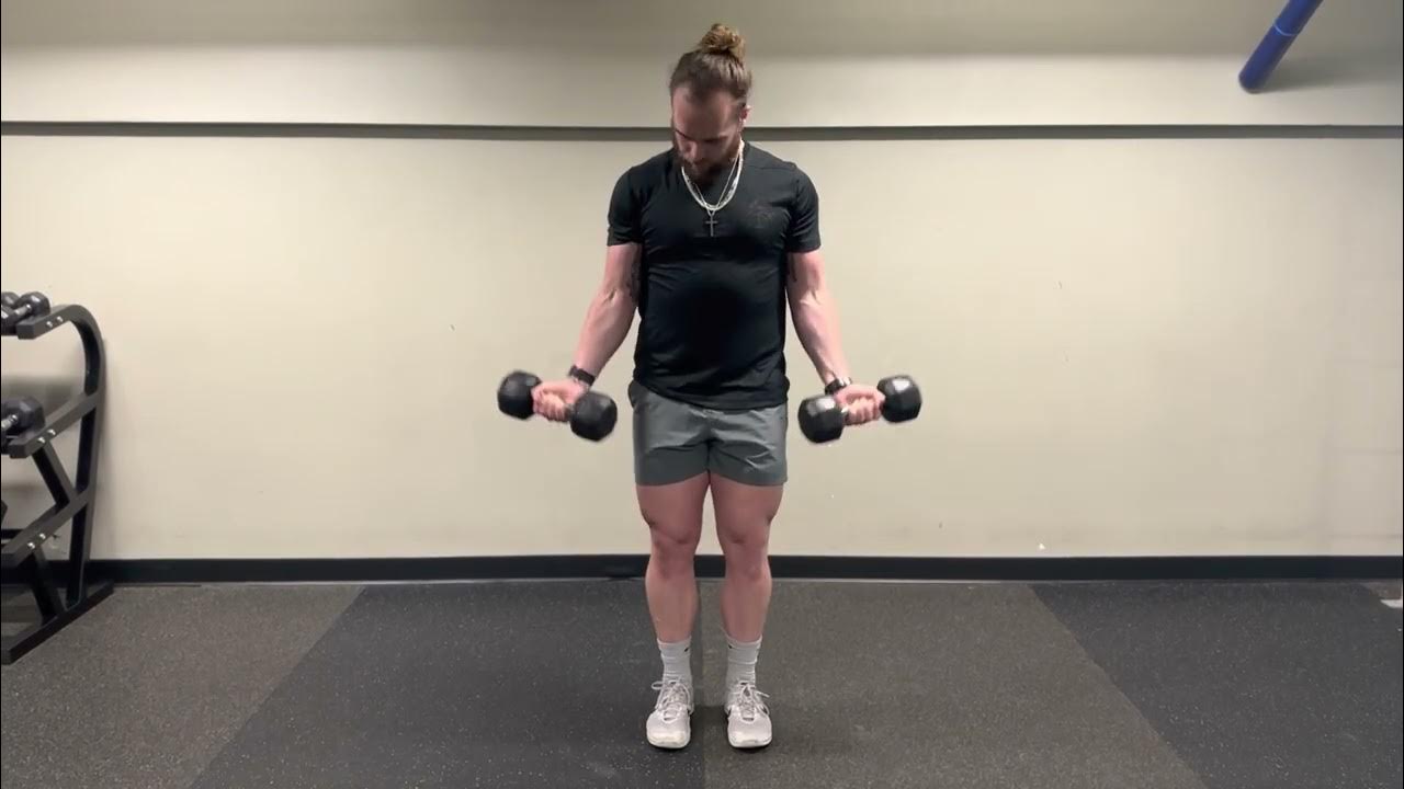 DB Bicep Curl Front View - YouTube