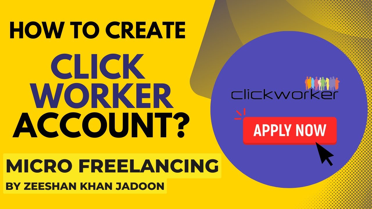 How to Create Click Worker Account And Settle Payonner Verification ...