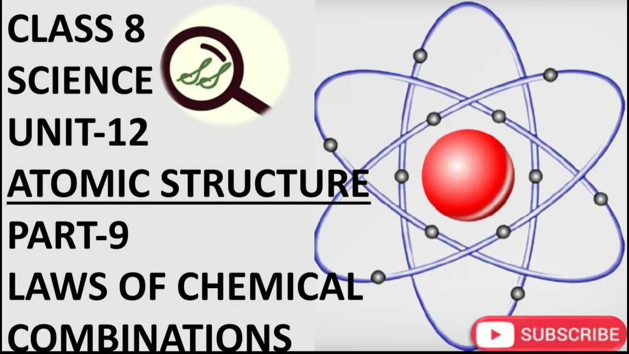 CLASS 8 SCIENCE UNIT-12 ATOMIC STRUCTURE PART-9 LAWS OF CHEMICAL ...