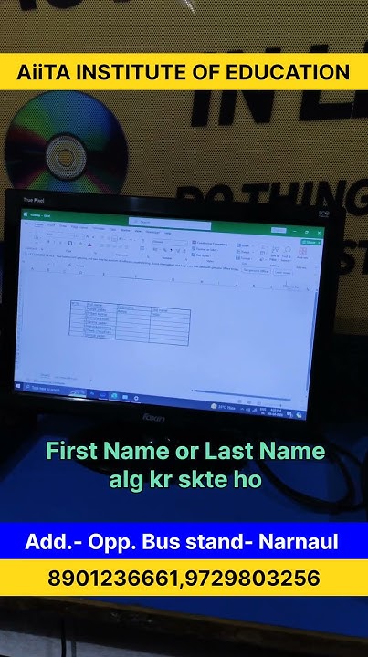 How To Use Flashfill In Excel Shorttrick Computerhowto Excel Viral Learning Shorts