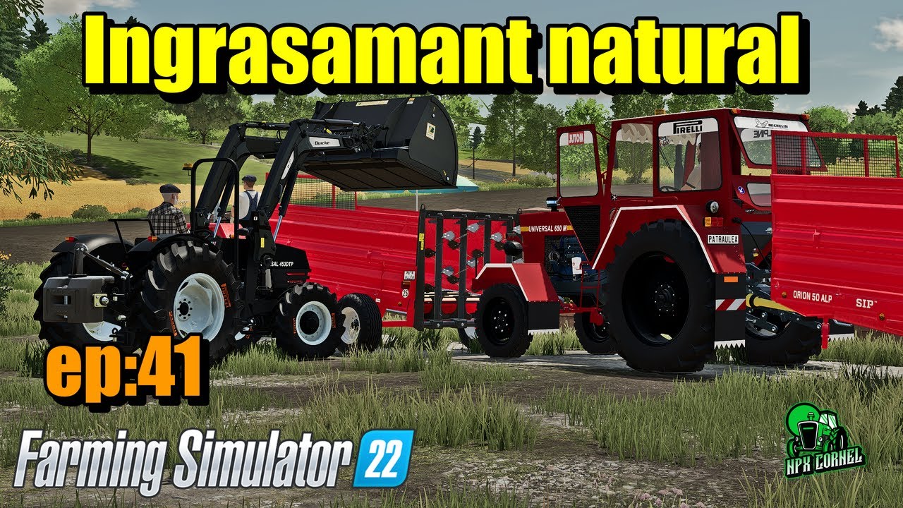 #fs22 RolePlay Romania/Folosim ingrasamant natural pe terenuri/ep:41 ...