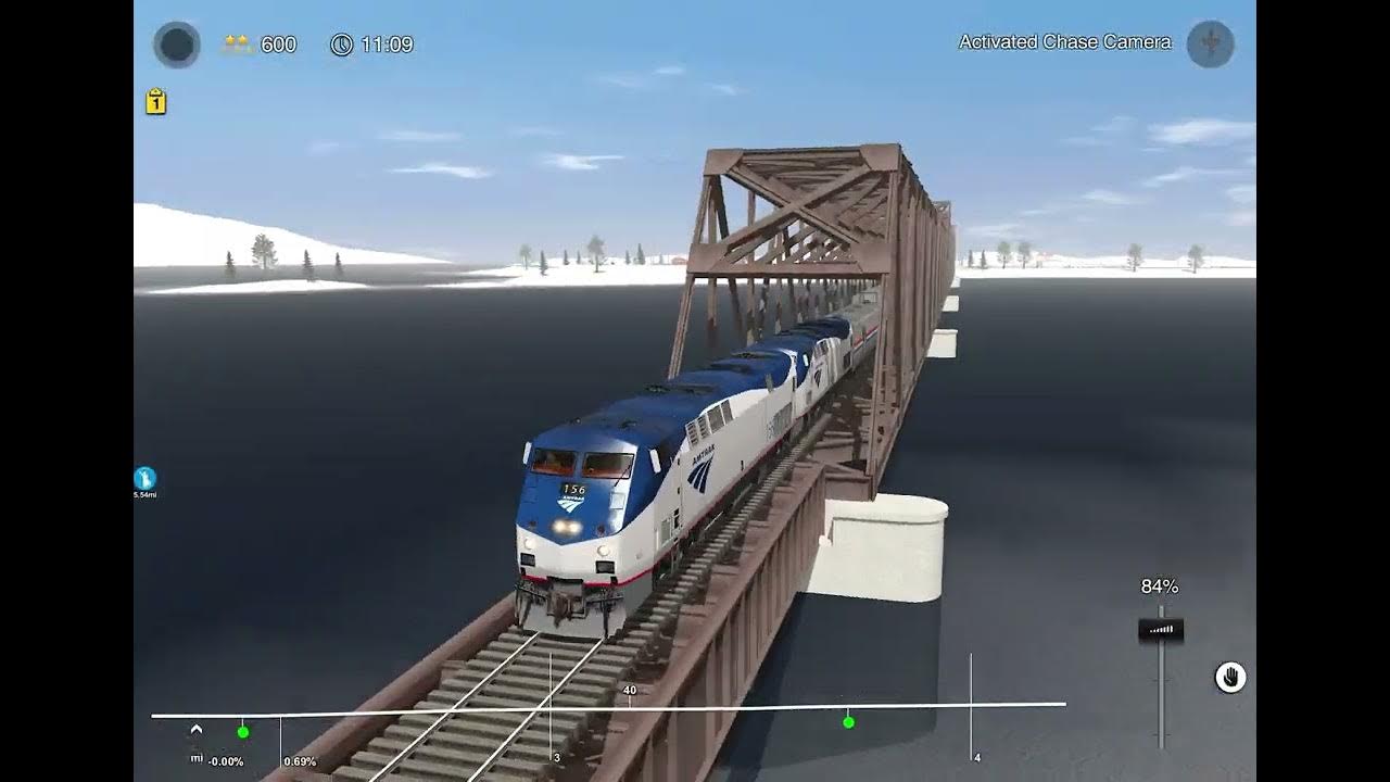 Amtrak westbound on the centrella sub division - YouTube