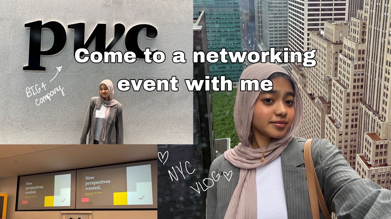 Inside a Big 4 Networking Event at PwC NYC 🙈 **first year experience ...
