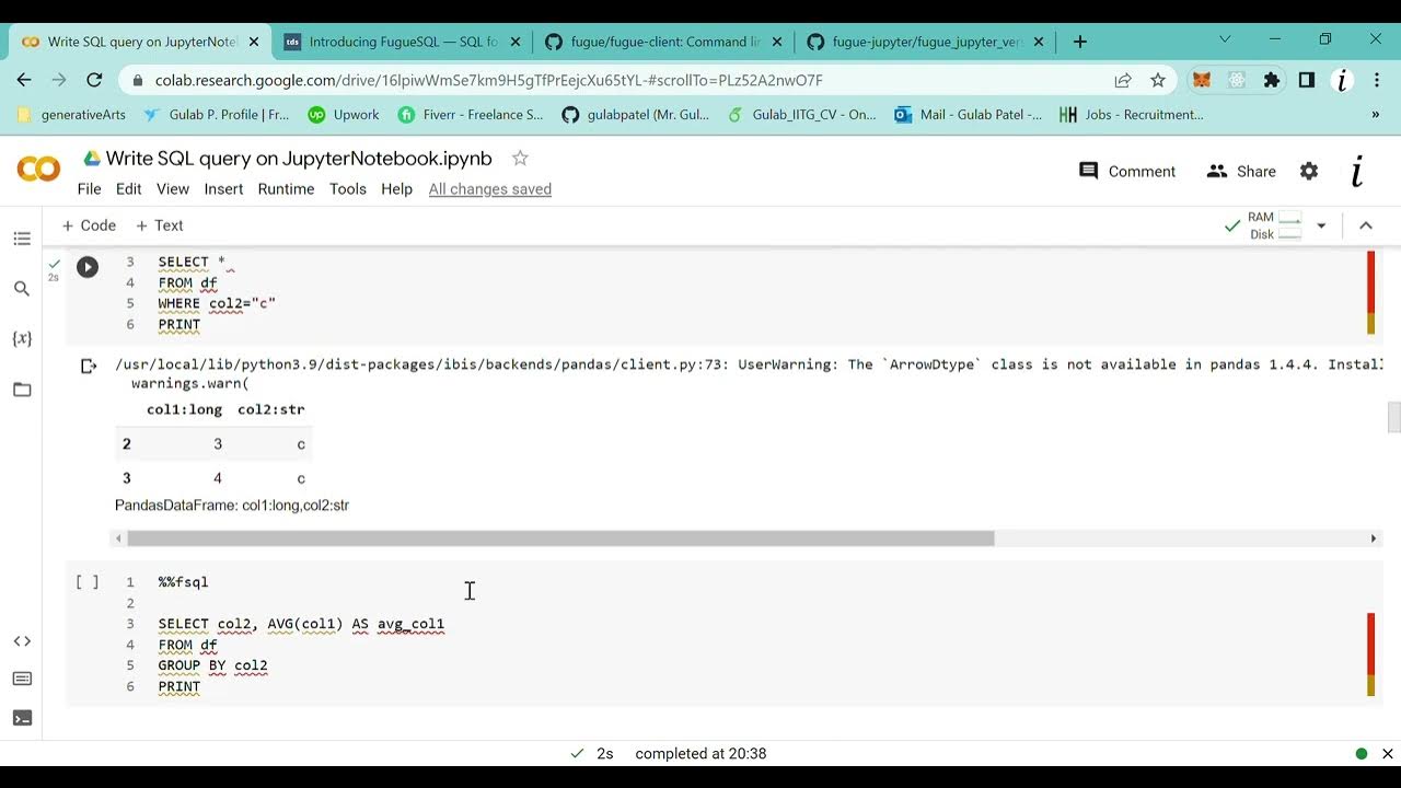 Write Your Sql Query On Jupyter Notebook Youtube