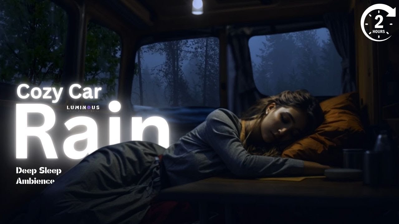 "Sleep Instantly with Cozy Car Rain Sounds 🌧️🚗 | 02 Hours | Relaxation ...