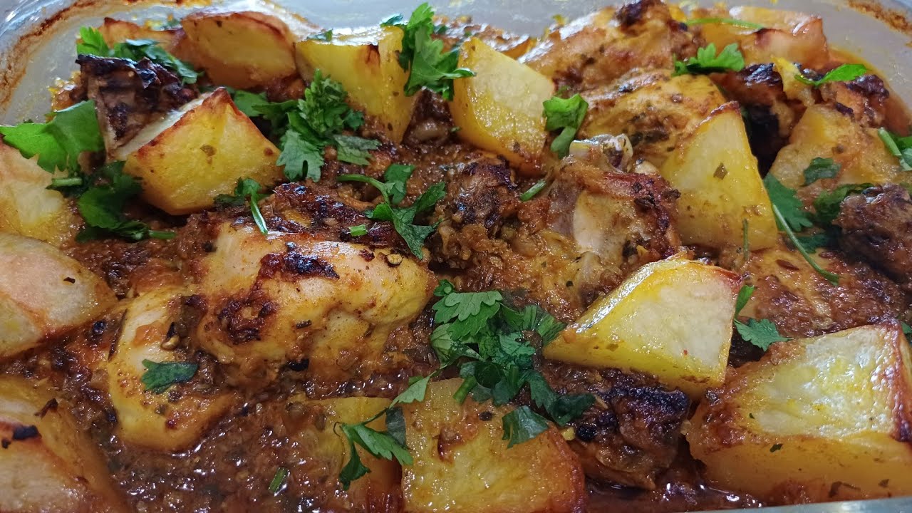 How to make Peri Perry bake chicken 🍗 and patato recipe by Spice ...