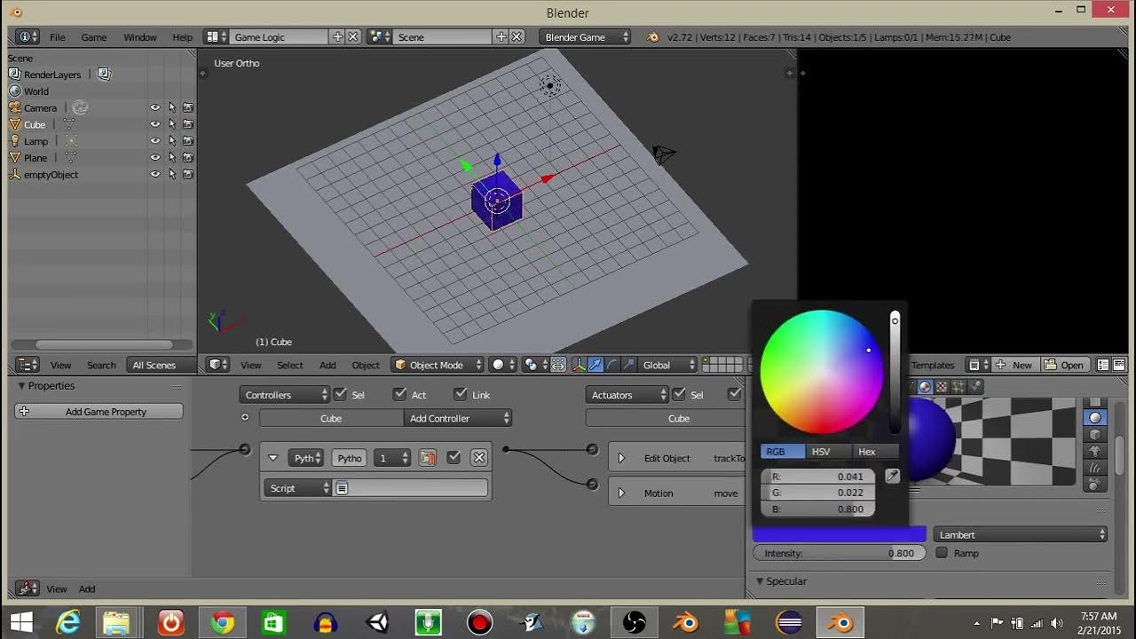 UPBGE - Object Tracking to Mouse Python - YouTube
