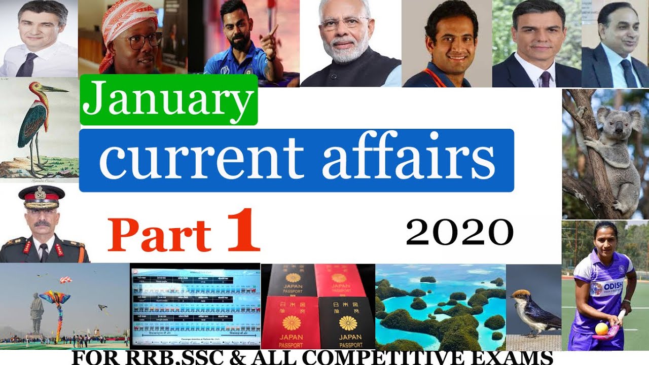 Current affairs | Jan | 2020 | Part 1 | - YouTube