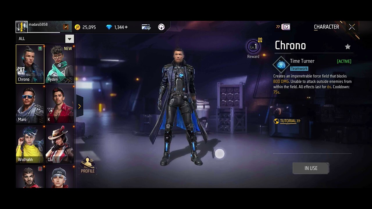 chrono character bug 800 DMG #freefireadvanceserver - YouTube