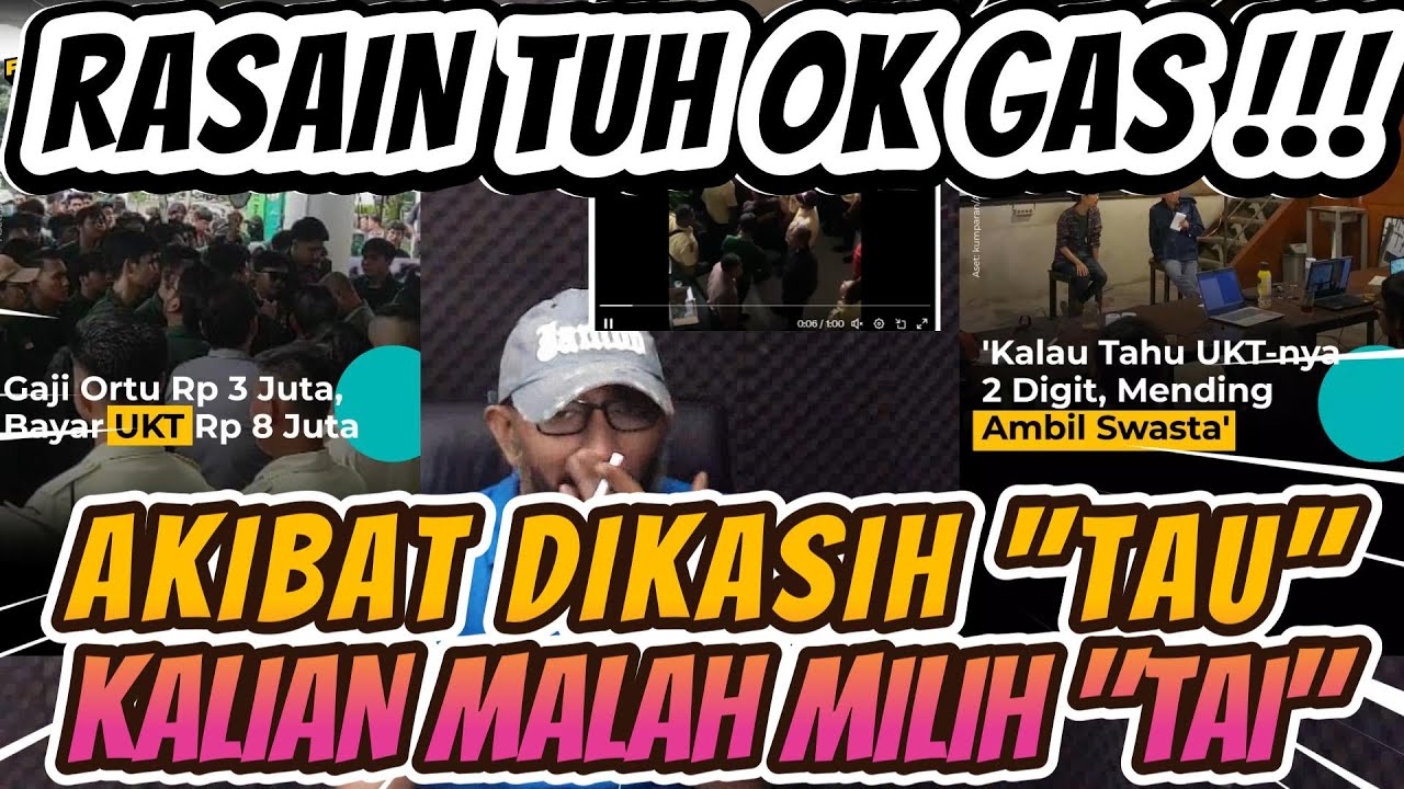 VIRAL !! Akibat Dikasih TAU Malah Milih TAI !! Rasain Tuh Ok Gas ...