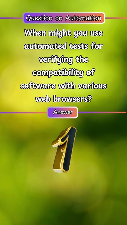 Top SQA Automation Questions for Viva Test | Software Testing Prep ...