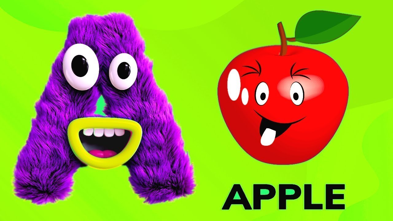 ABCD | PHONICS SONG + 123 LEARNING | A for Apple | ABC Alphabet SONGS ...