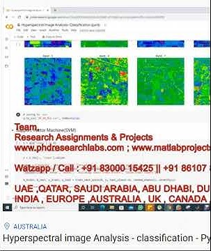 Hyperspectral image Analysis - classification - Python Code - YouTube